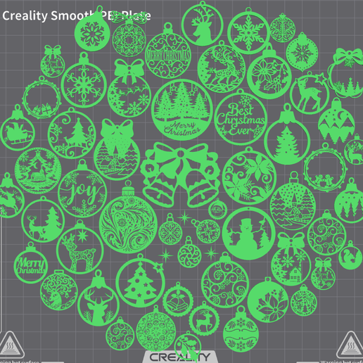 🎄 "Ultimate Christmas Ornament Bundle - 50 3D Printable Designs"・ STL ...