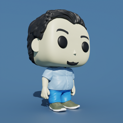 👨 Short man・ OBJ File for 3D printing・Cults