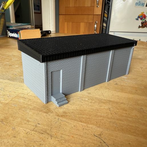 STL file Model Railway Modern Lineside Building 🛤️ (OBJ)・3D printable ...