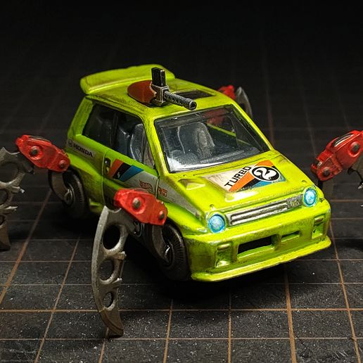 🚗 Spiky Crawler Legs for Diecast Cars / Gaslands or other RPGs・Free 3D ...