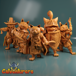 STL file Evil Knight Cat・3D printer design to download・Cults