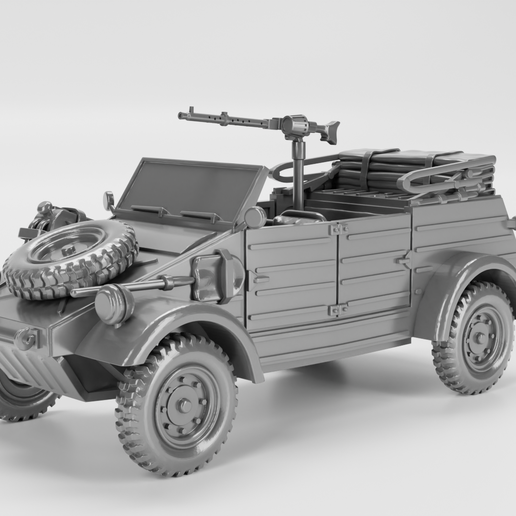 🪣 VW Kubelwagen - Bucket car (Germany, WW2)・ 3D File for 3D printing・Cults