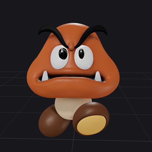 🗿 Goomba・Free 3D File for 3D printing・Cults