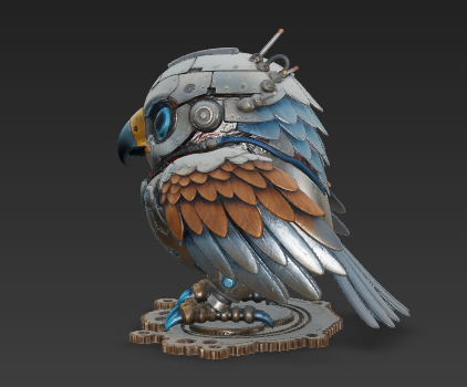 🦅 biomechanical eagle・ STL File for 3D printing・Cults