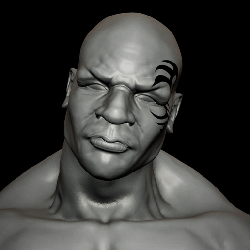 🎨 Mike Tyson Fanart・ STL File for ・Cults