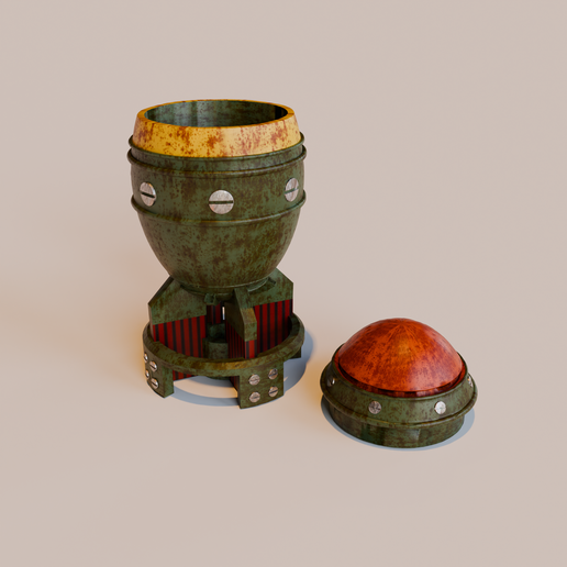 👾 Mini nuke fallout・ STL File for 3D printing・Cults
