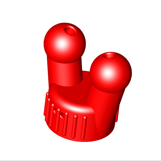 🧢 Double cap for essential oil inhaler, poppers with a tap・ STL File ...