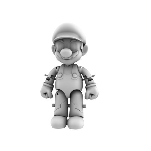 🎨 Mario Bros Articulated Action Figure・ STL File for 3D printing・Cults