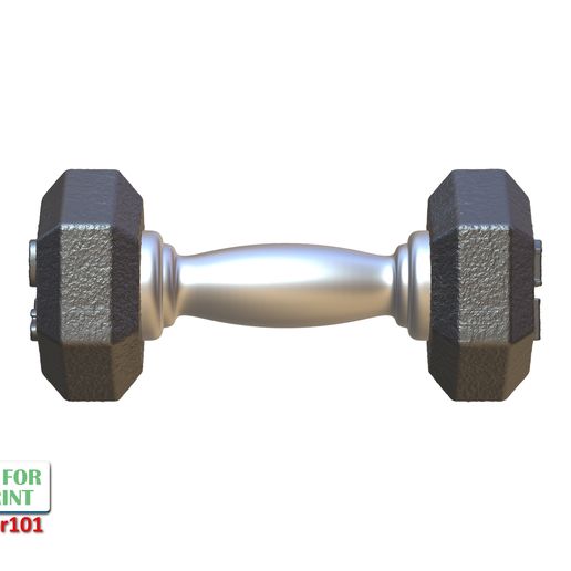 🏢 Mini Hex Dumbbell 3D Printable Model・Free 3D File for ・Cults