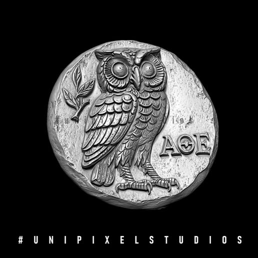 🏛️ Ancient Greek Coin STL | 3D Printable Bas-Relief Classical Coins ...