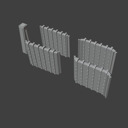 STL file Modular Shield Wall Set 🛡️ ・Design to download and 3D print・Cults