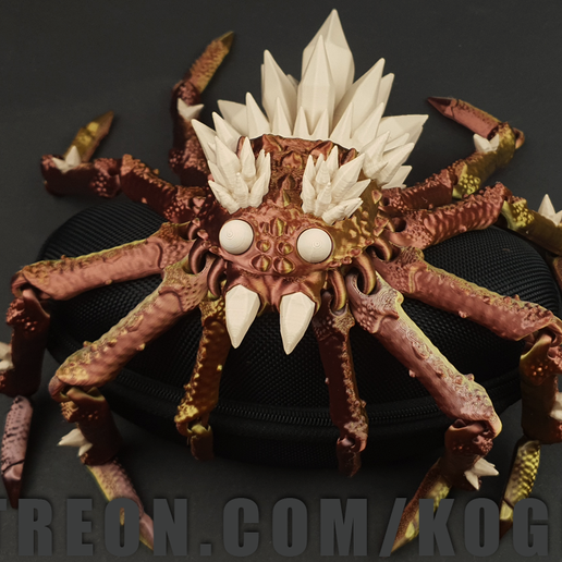 🔮 Articulated Crystal Spider・ STL File for 3D printing・Cults