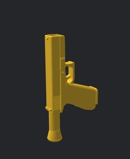🔫 INHALER GLOCK MINIATURE SNIFFER INHALATION TUBE SHAPED LIKE A GUN ...