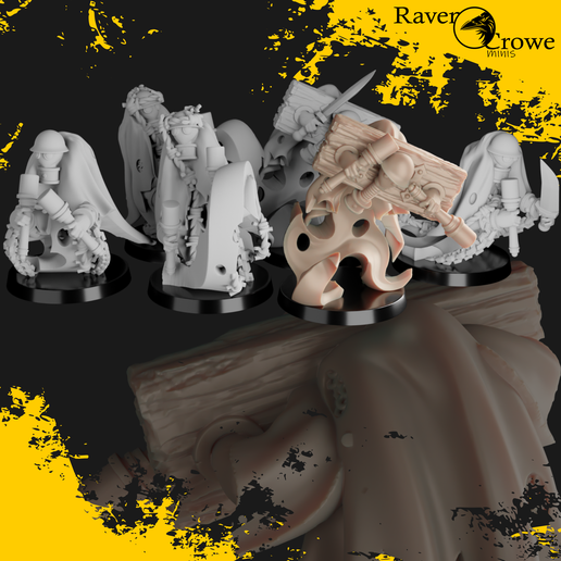 👻 Trench Ghosts Miserable・ 3D File for 3D printing・Cults