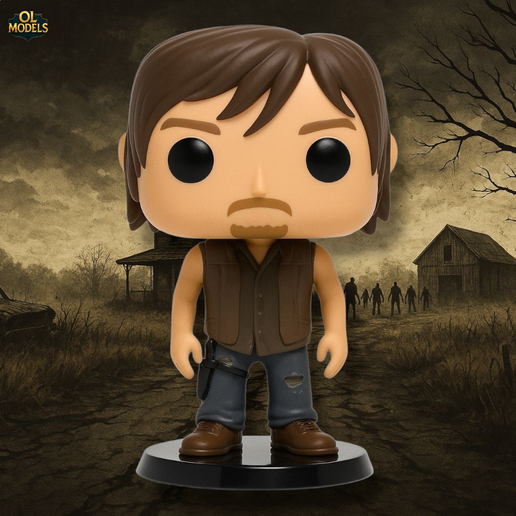 🚶 Daryl Dixon Figura Chibi The Walking Dead Modelo 3D・Archivo STL para ...