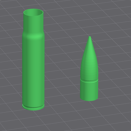 Free STL file 7.62 Bullet and Casing 🔫 ・Design to download and 3D print ...