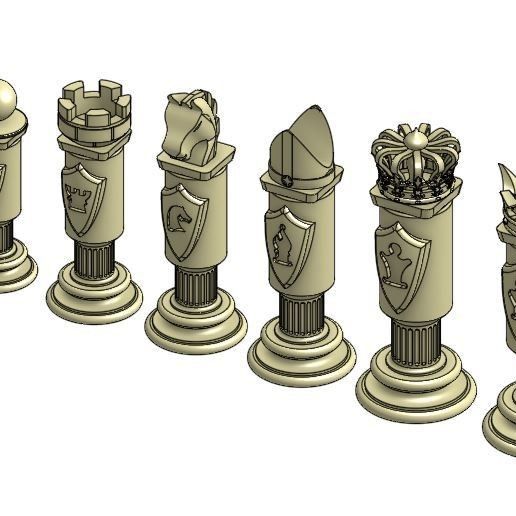 ♟️ Chess Set・Free STL File for ・Cults