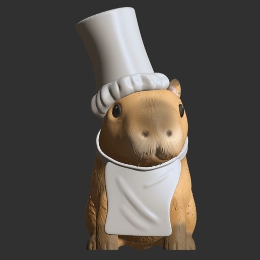 STL file CAPYBARA CAPYBARA CAPYBARA RONSOCO CHEFF 🎃 ・3D print model to ...