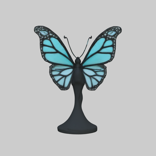 🦋 Flying Butterfly Figurine・ STL File for 3D printing・Cults