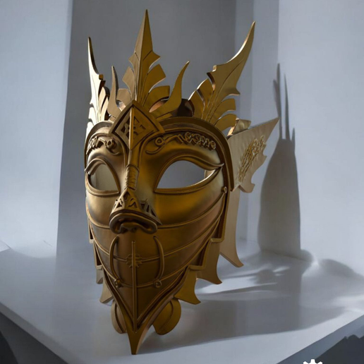 🧝 Royal Elven Mask 3D Printable Fantasy Mask STL・ STL File for 3D ...