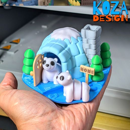 🏠 ICEBERG IGLOO HOUSE・ 3D File for 3D printing・Cults