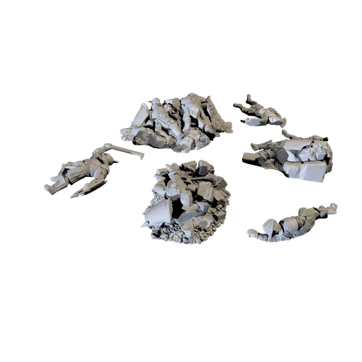 🎲 Fallen Large Orcs・ STL File for 3D printing・Cults