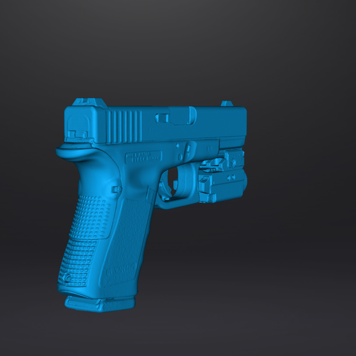 🔫 Glock 19 with Olight Baldr S Real size 3d scan・ STL File for 3D ...