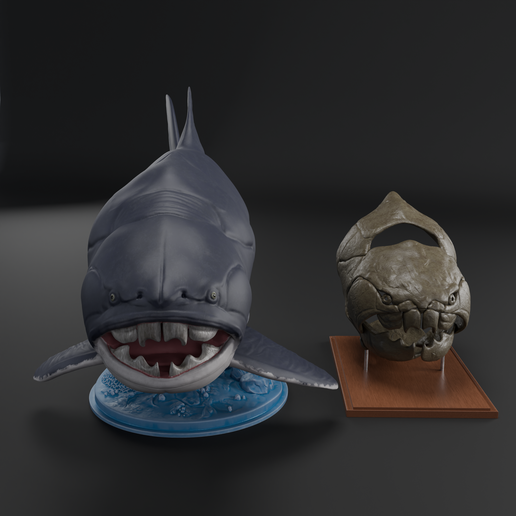 💀 Dunkleosteus skull 3D print model・ STL File for 3D printing・Cults