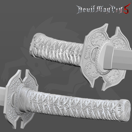 😈 Yamato Vergil Katana from Devil May Cry 5 stl for cosplay DMC 3d model・ STL File for 3D ...