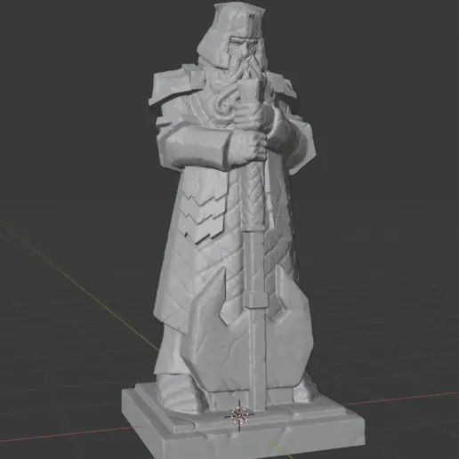 🎨 Dwarven Fortress + Statue STL・ 3D File for 3D printing・Cults