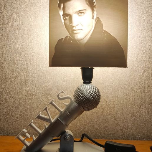 🔦 Elvis Presley lamp・ STL File for ・Cults