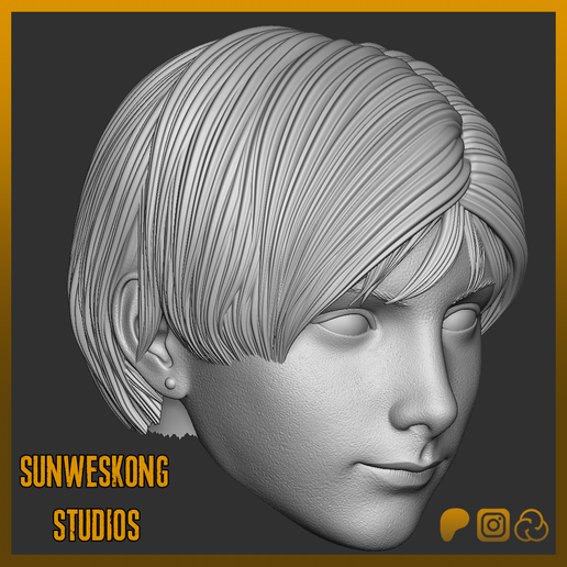 ☣️ Residual Evil 1 Rebecca Chambers Headsculpt Bundle Pack・ STL File ...