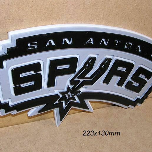 🏀 San Antonio Spurs, poster, sign, signboard, logo, 3d-printing ...