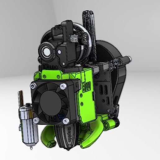 Free STL file Eva 3 carriage adaptation to BLV metal kit by Ben Levi ...
