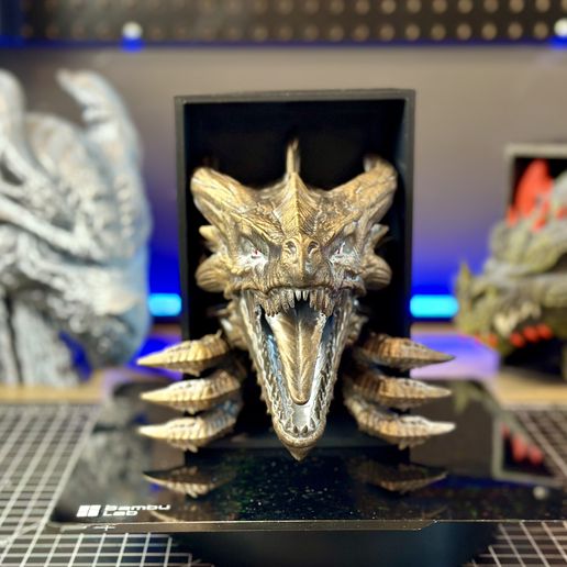 🐉 Dragon Awakening Book Nook and Wall Mounted Version・ STL File for 3D ...