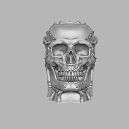🤖 Robot Skull pen holder, Cyborg pen holder, Perfect Gamer Gift, Sci-Fi ...