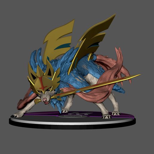 🐉 Zacian pokemon sword・ STL File for ・Cults