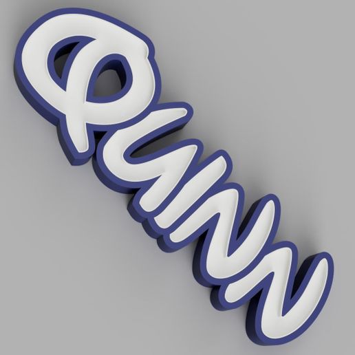 3D file NAMELED QUINN(Font Disney)- LED LAMP WITH NAME 🔦 ・3D printing ...
