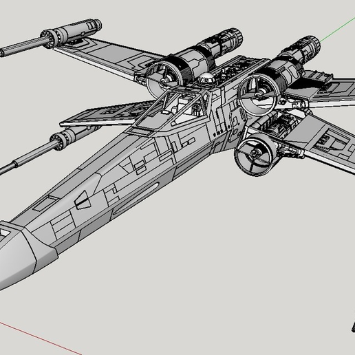 🪶 1:24 scale X Wing・Free STL File for ・Cults