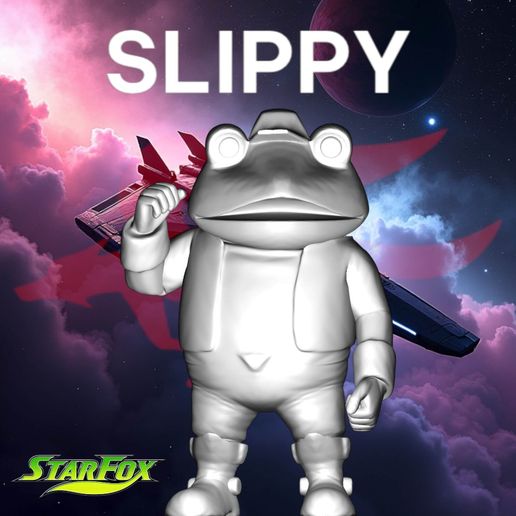 OBJ file Slippy Toad | StarFox Series | 3D Model HD 🐸 ・3D printer model ...