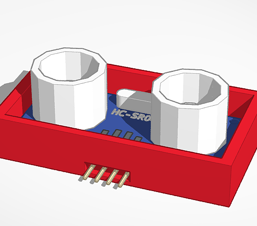 Free STL file protection for sensor HC-SRO4 👽 ・3D printing template to ...
