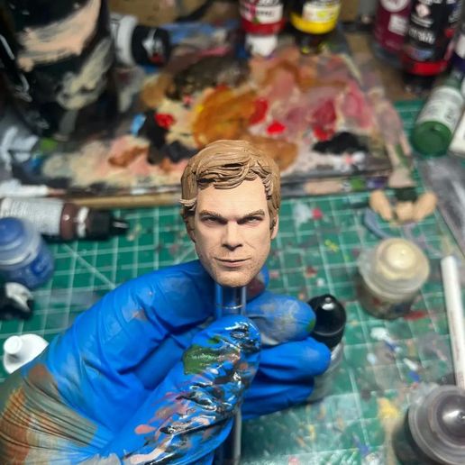 👤 Head - Dexter Morgan (Custom Head for 3D Printing)・ 3D File for 3D ...