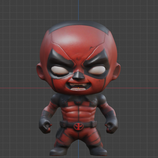 STL file Realistic Chibi Deadpool 3D Model 🎨 ・3D printable design to ...