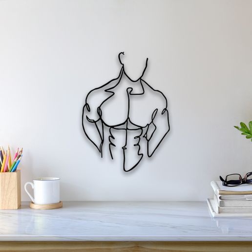 OBJ file Man Body Wall Art 👨 ・3D printing model to download・Cults