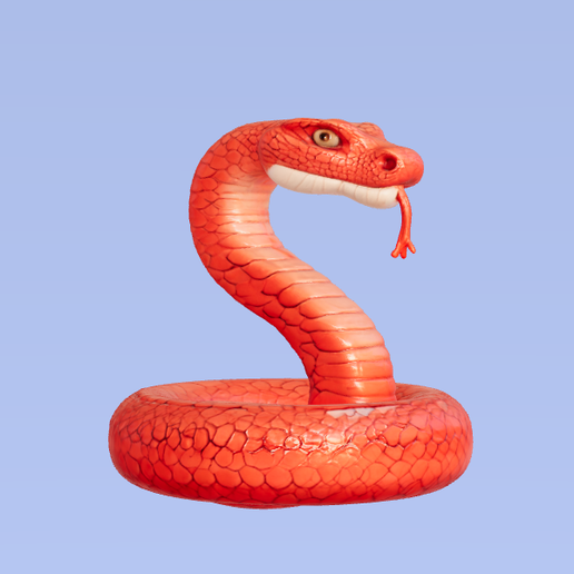 STL file Red Snake 🐍 ・3D printing model to download・Cults