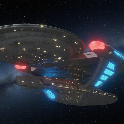 ⭐ Hubble class - star trek federation science vessel・ STL File for 3D ...