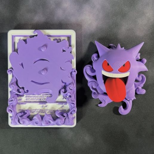 🐉 Gengar 3D Printable Pokémon Card; Pokemon TCG・ STL File for 3D ...