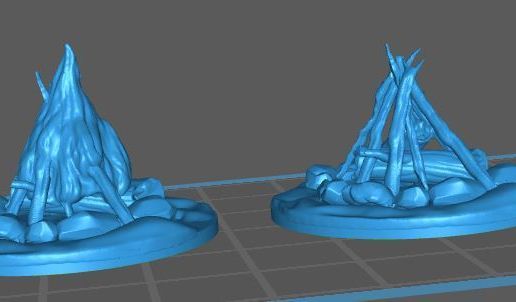 🔥 32mm or 28mm Campfire・Free STL File for ・Cults