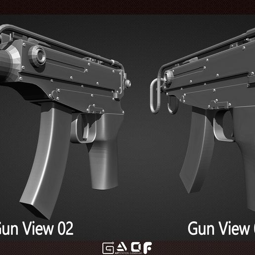 🧨 Pack Of 25 Guns Kitbash Volume 04・ 3D File for 3D printing・Cults