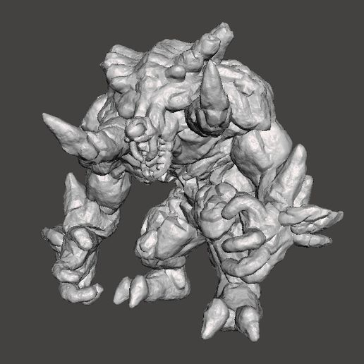 STL file VOLCANOID KAIJU MONSTER MINIATURE MODEL FANTASY GAMES RPG DND ...